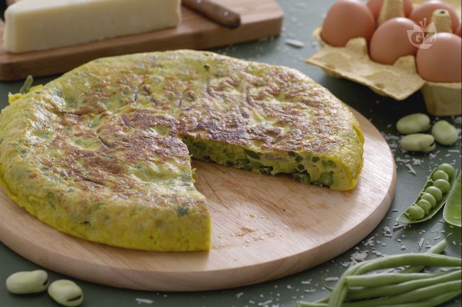 Pea, Broad Bean, and Green Bean Omelette - Italian recipes by ...
