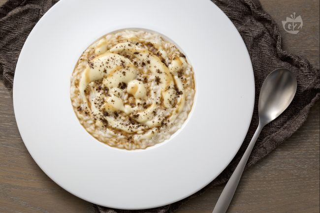 Risotto with Grana Padano Cream, Beer Reduction and Coffee - Italian ...