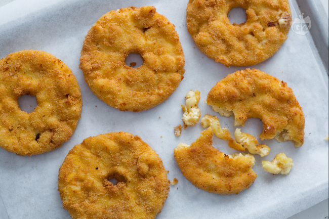 Mac and cheese donuts - Italian recipes by GialloZafferano