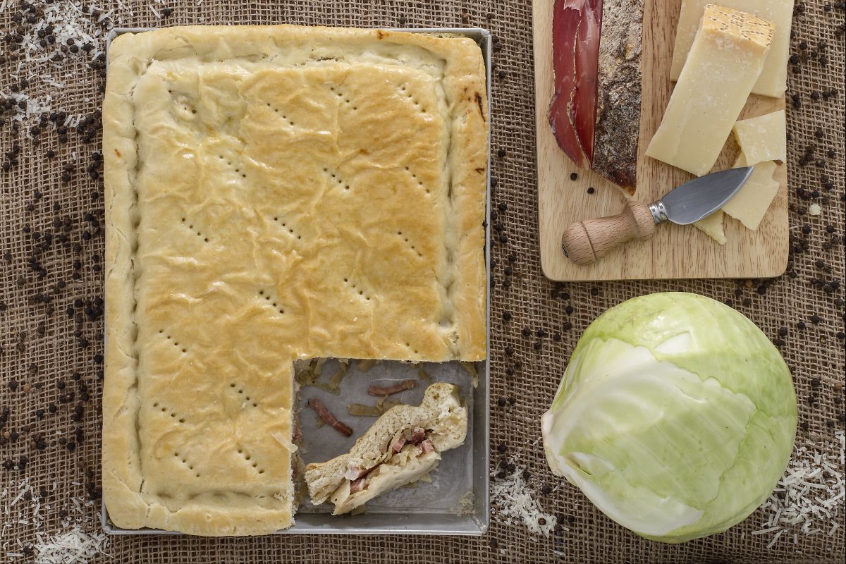 Stuffed Focaccia with Cabbage and Speck - Italian recipes by ...