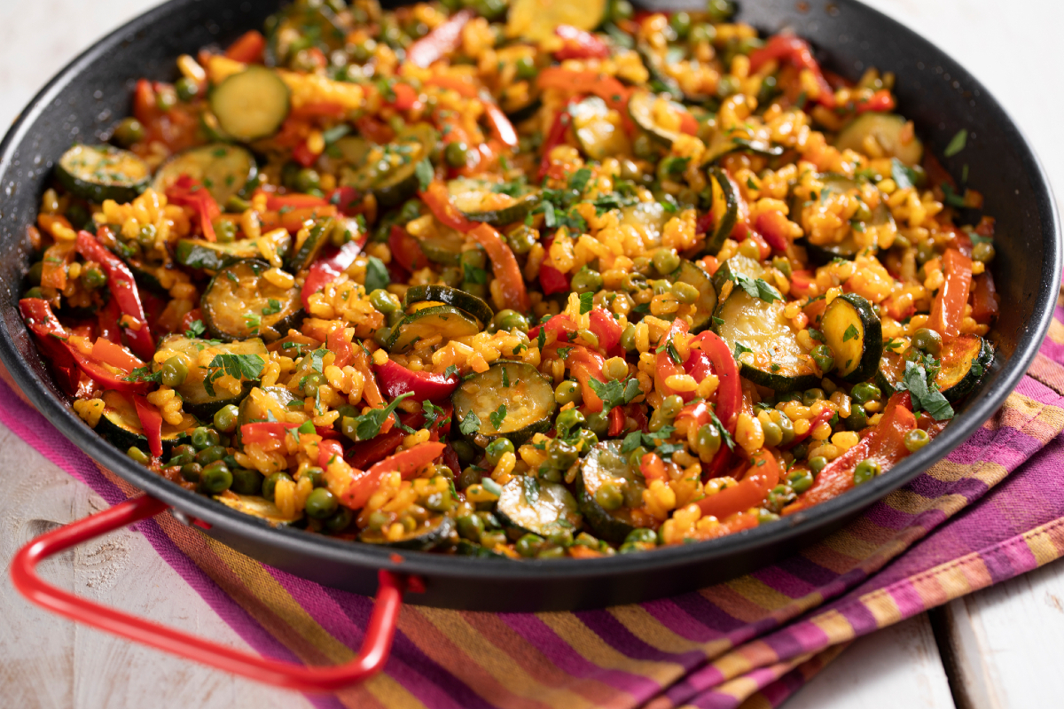 Vegetable Paella - Italian recipes by GialloZafferano