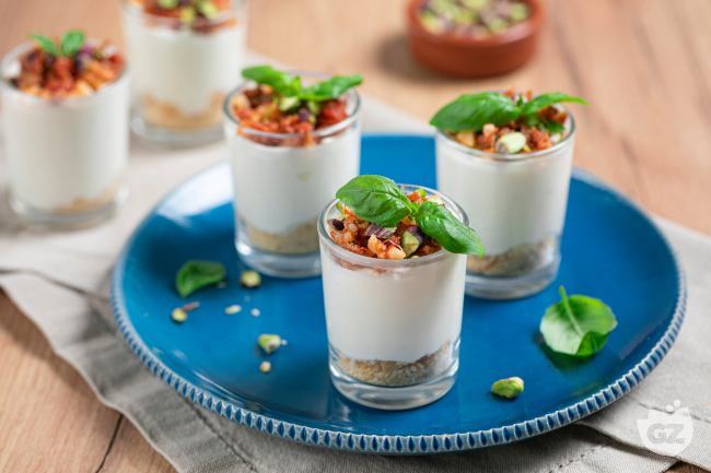 No-bake savory cups: quick and easy appetizer